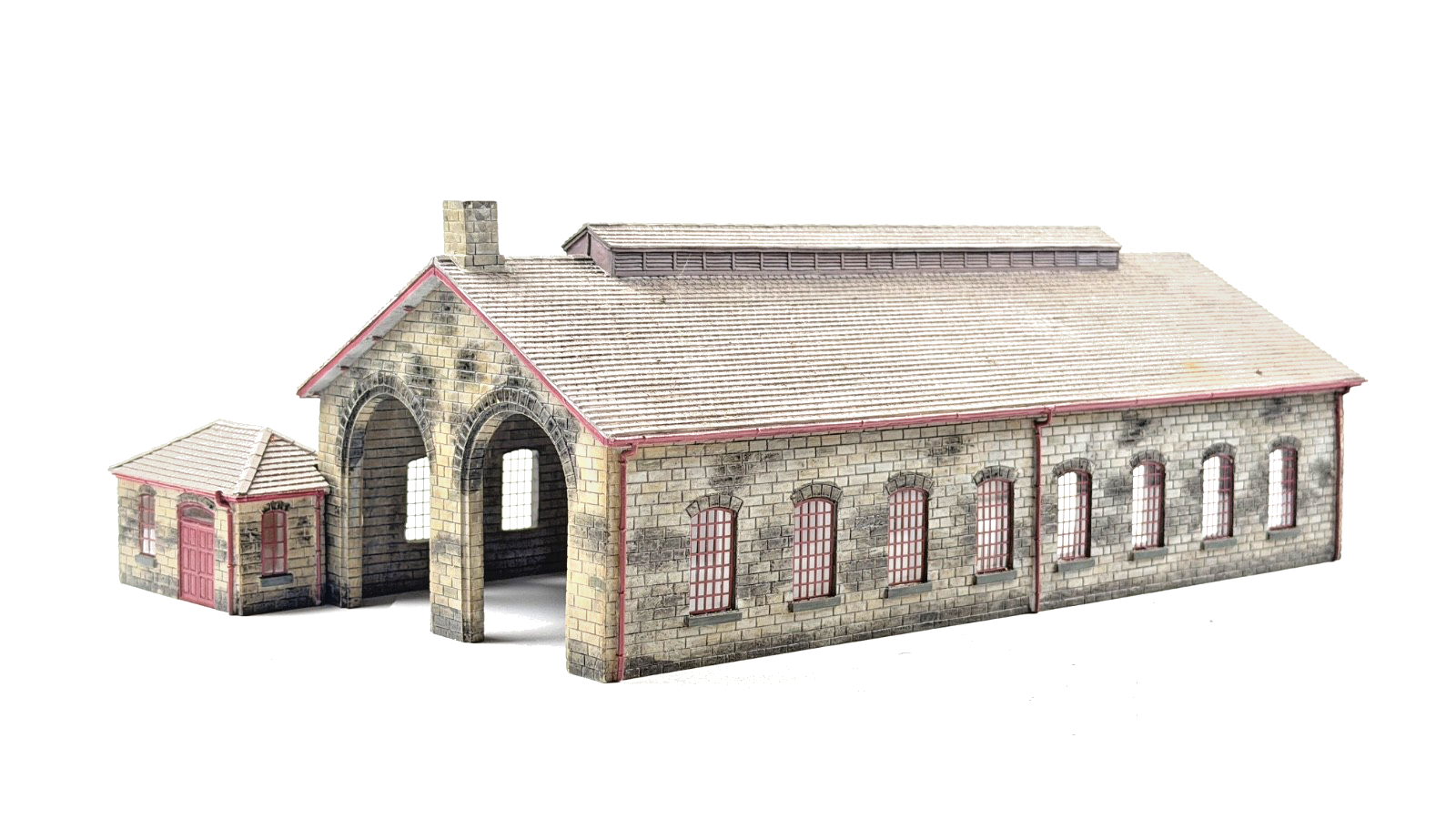 BACHMANN 00 GAUGE SCENECRAFT - 44-0157 - NER 2 ROAD ENGINE SHED - UNBO ...